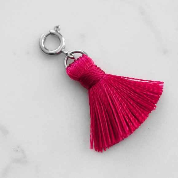 Kinsley Armelle | Jewelry | Maker Collection Silver Cosmo Tassel Charm ...